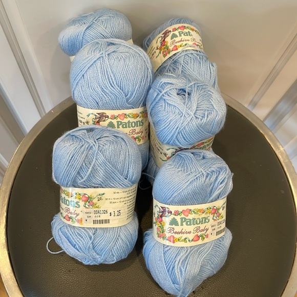 Patons | Other | New 6 Skeins Of Patons Beehive Baby Blue Yarn 0 ...